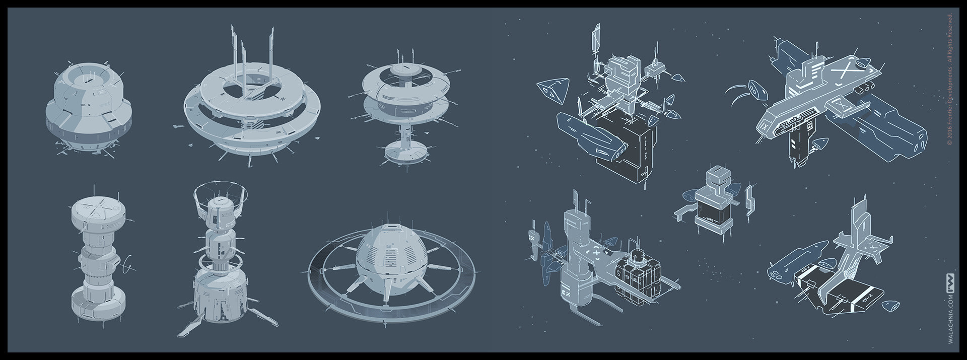 ArtStation - Elite space stations