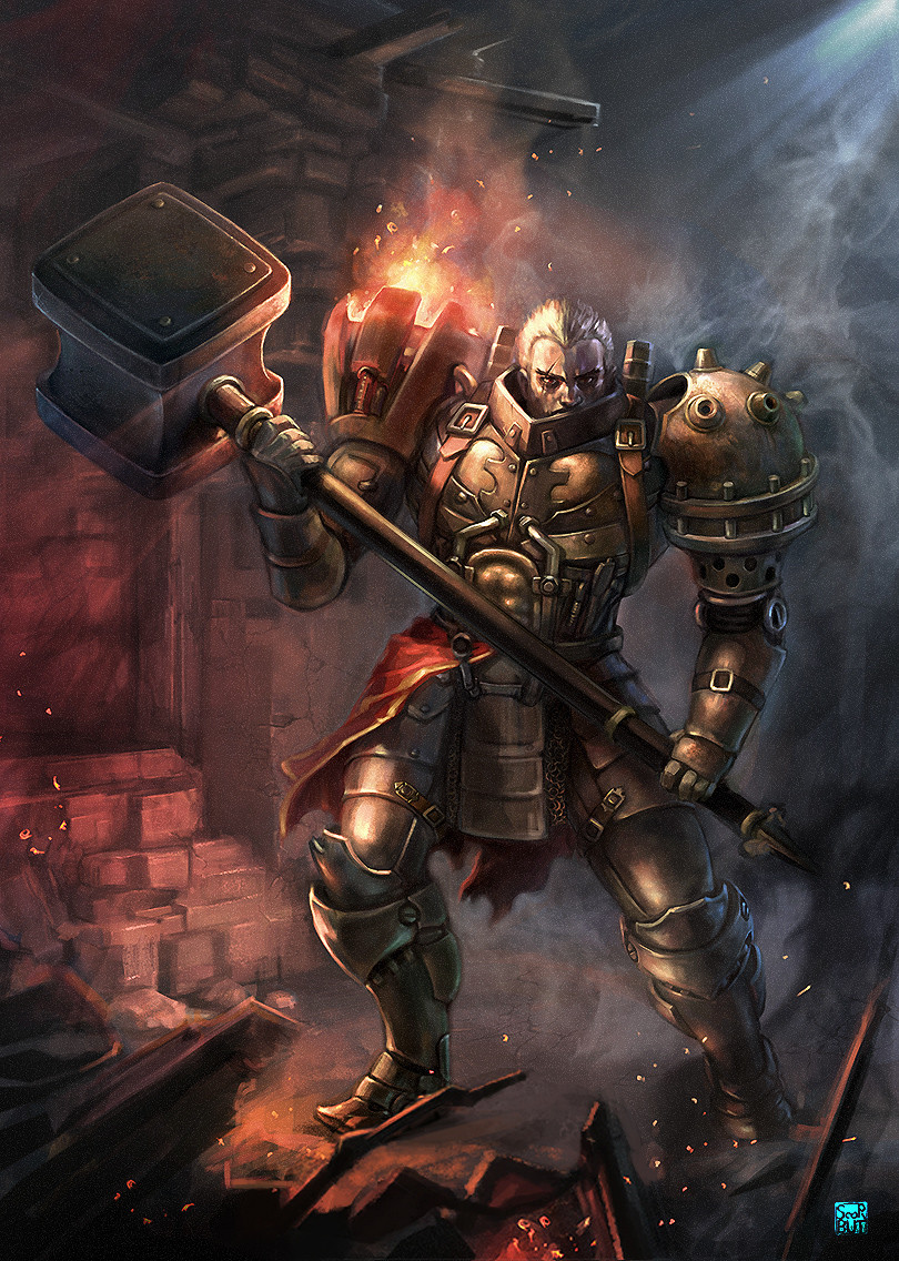 ArtStation - Fire Cast Warrior