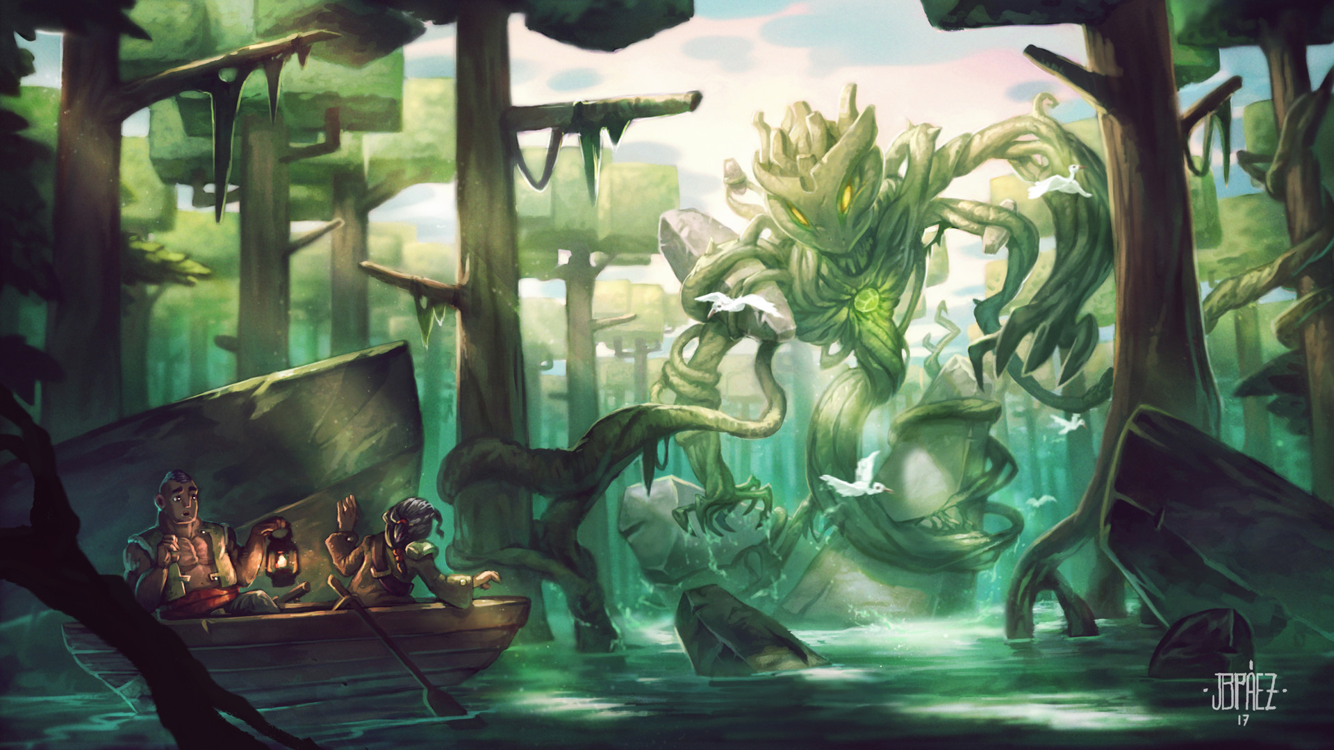 ArtStation - Swamp Elemental