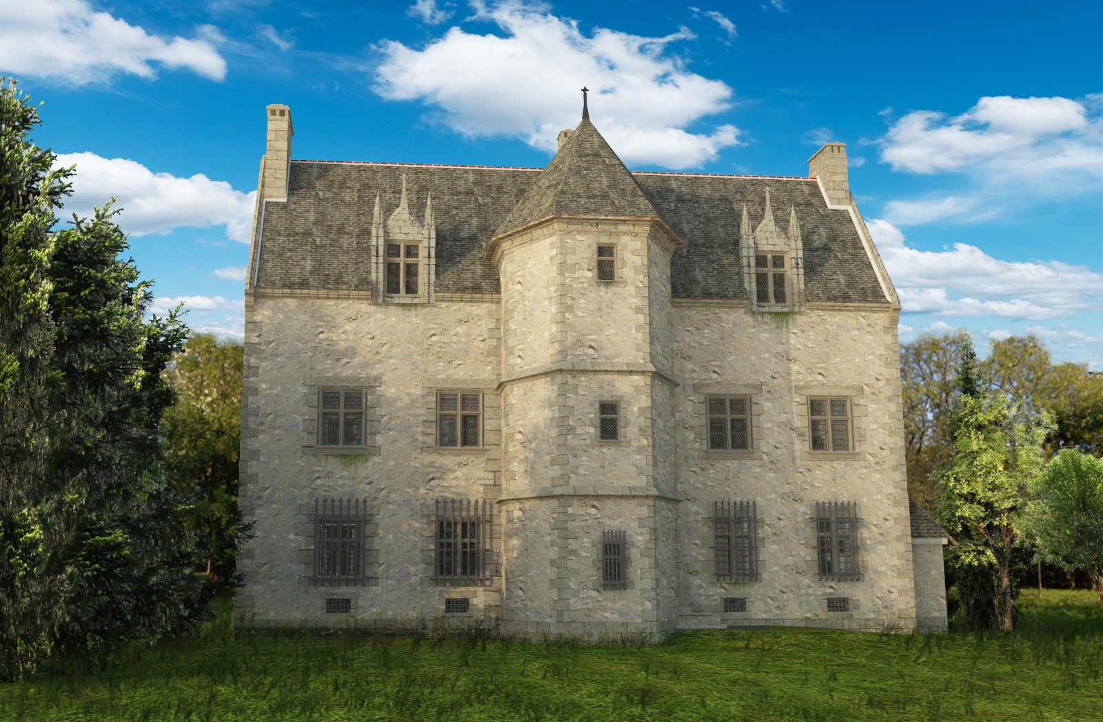 ArtStation - Medieval Mansion / Manoir du XVe siècle