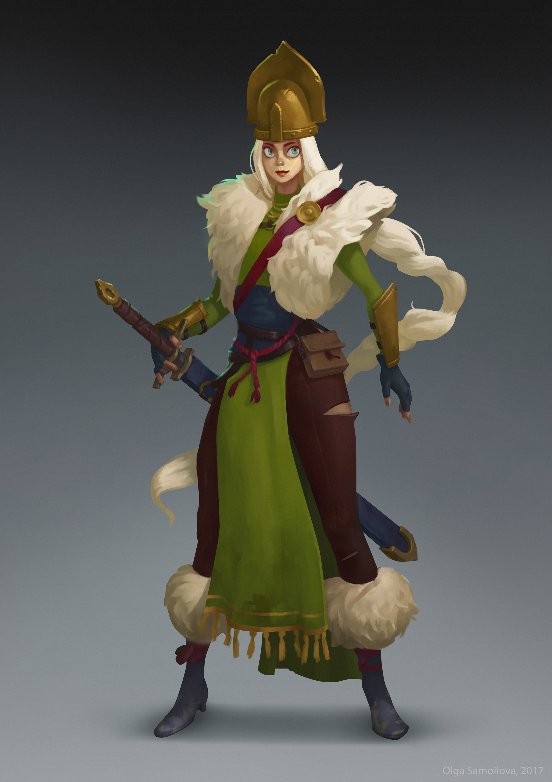 ArtStation - warrior girl, Olga Samoilova