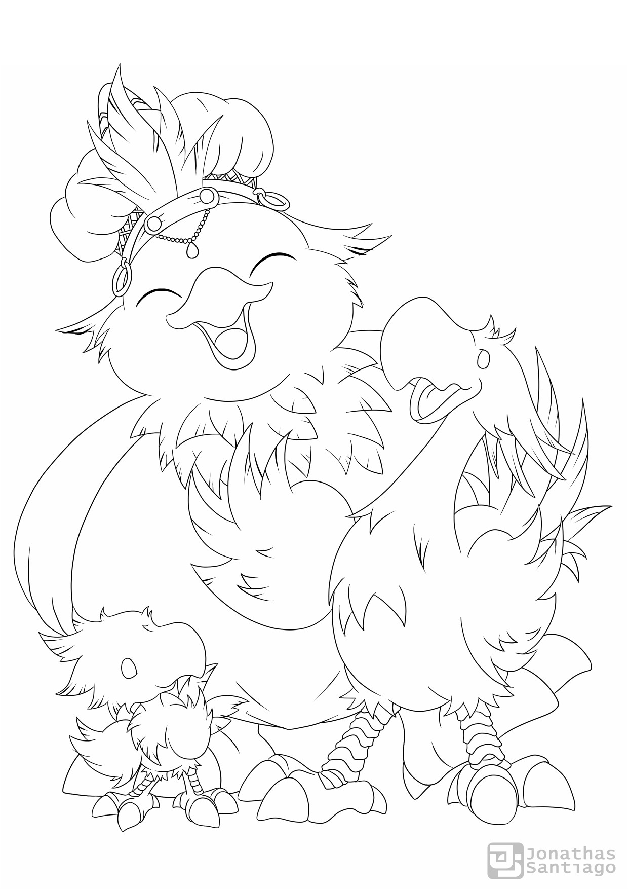 final fantasy 9 coloring pages