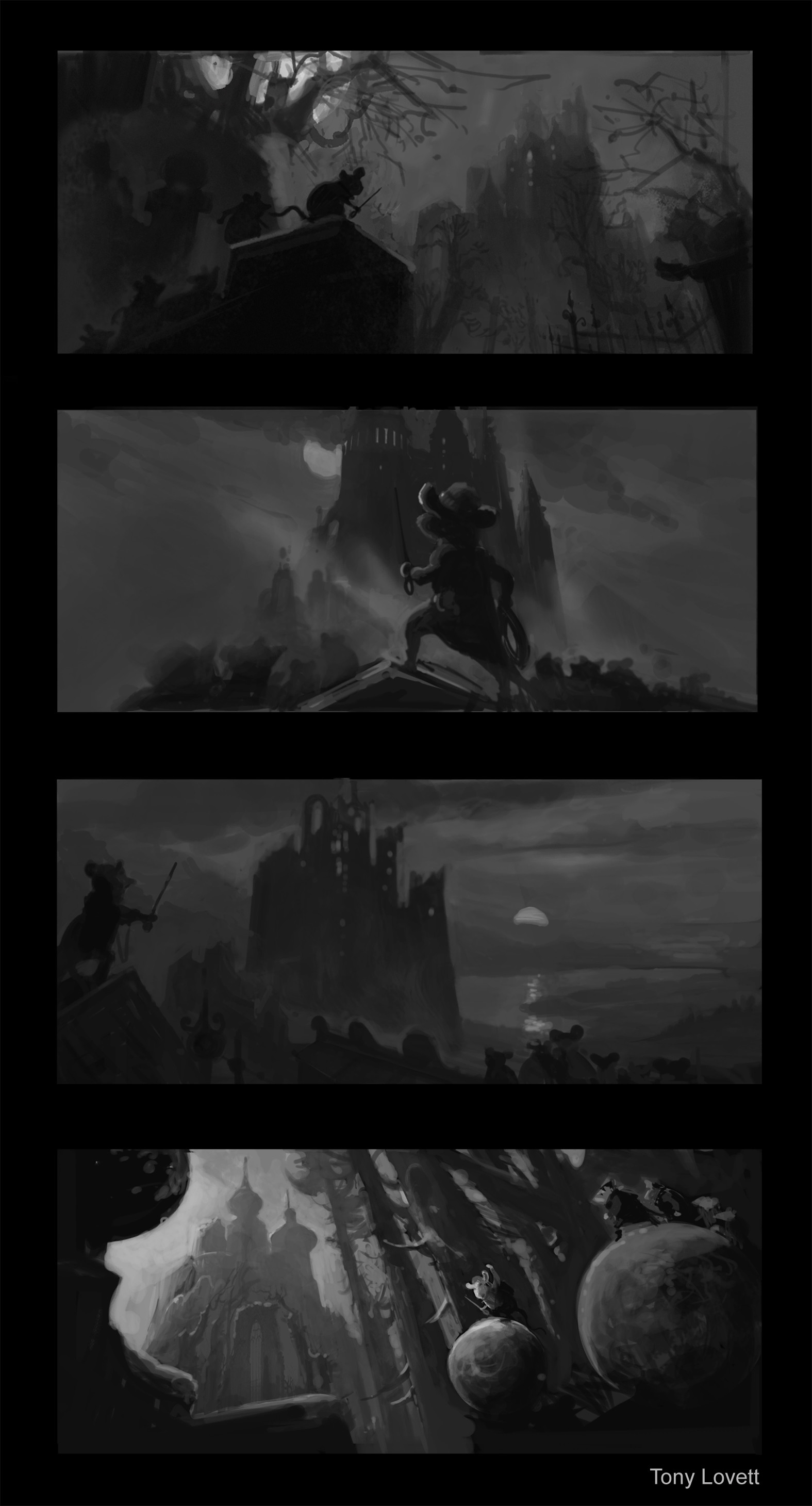 ArtStation - Concept Sketches - Compositional Studies