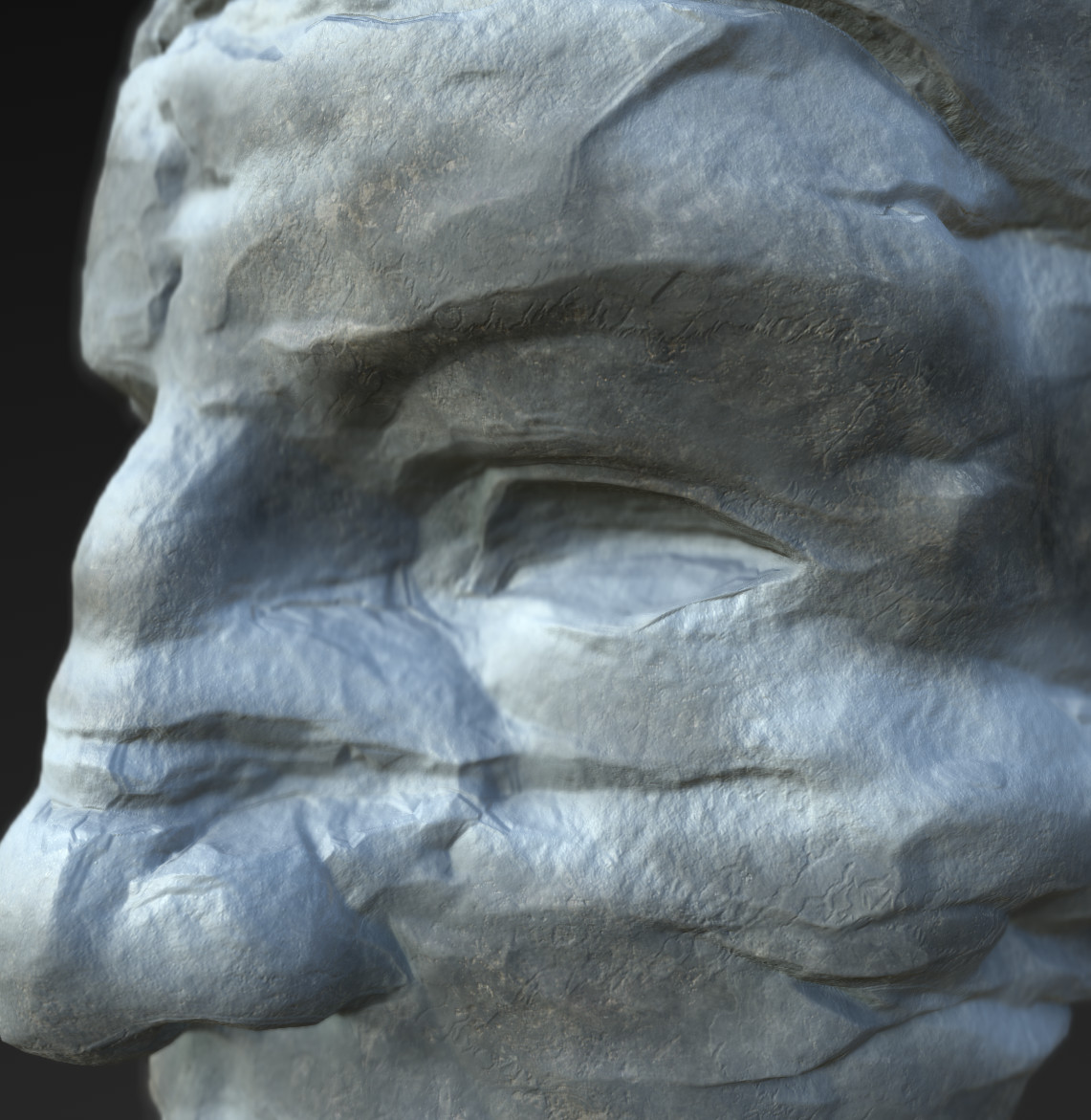 ArtStation - Artstation Challenge: Rock Face - Snow / No Snow Versions