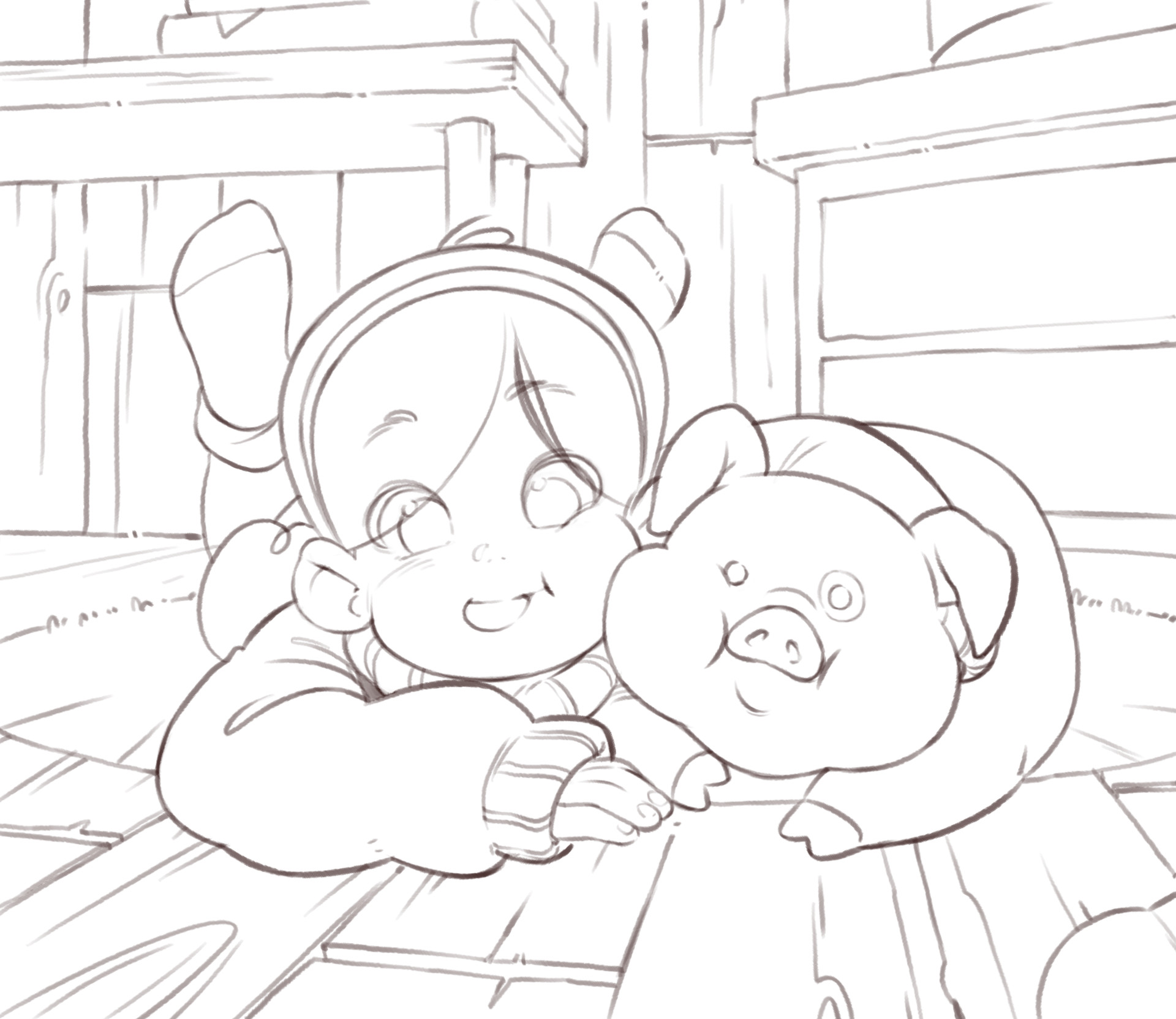 waddles gravity falls coloring pages