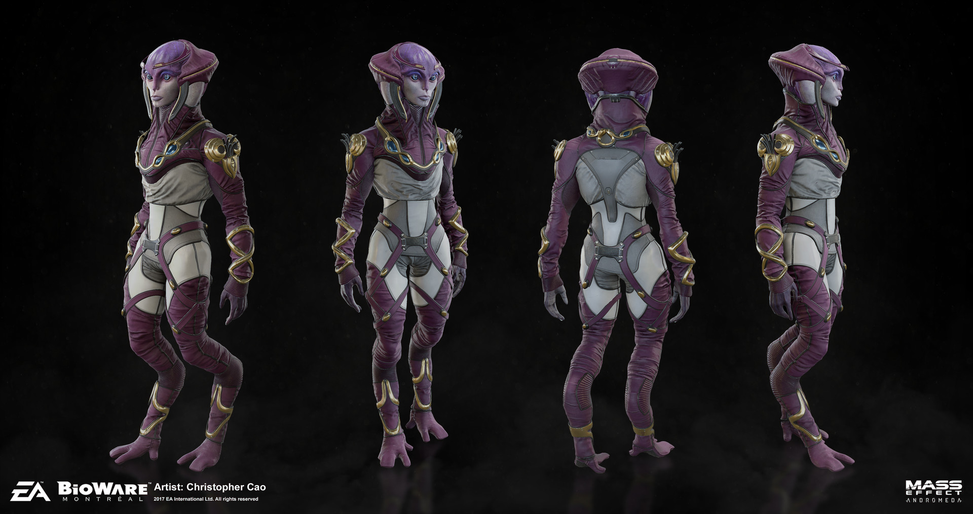 Christopher Cao - Mass Effect: ANDROMEDA, Moshea and Angara Female Kit