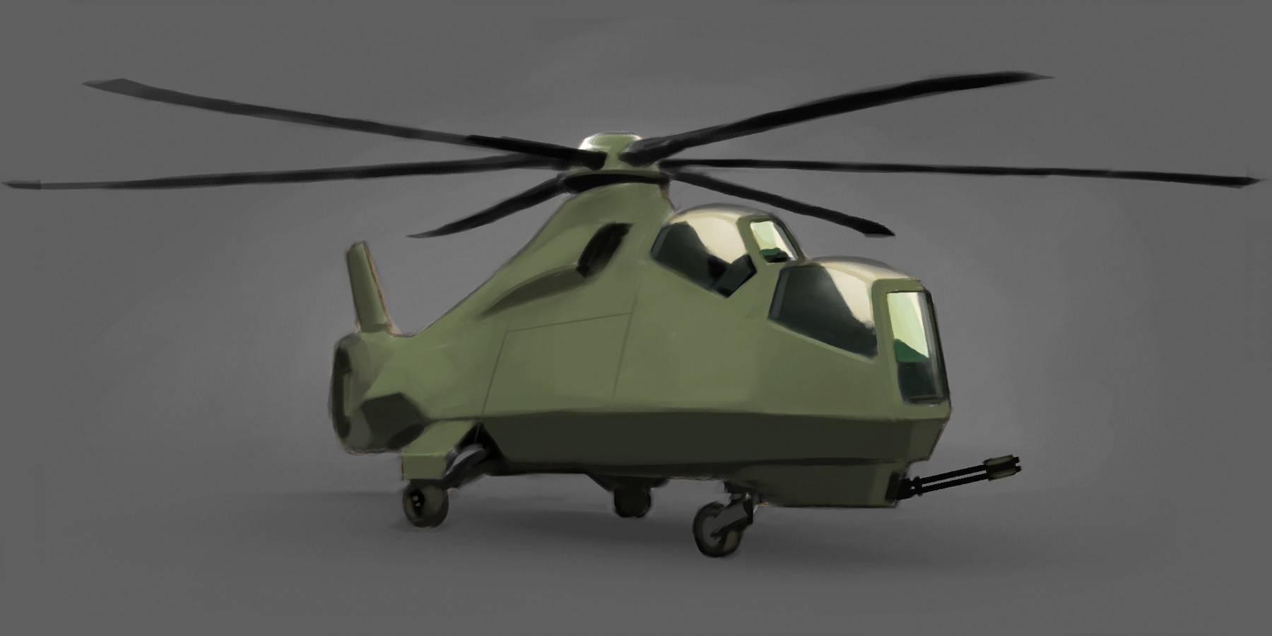 ArtStation - stealth copter