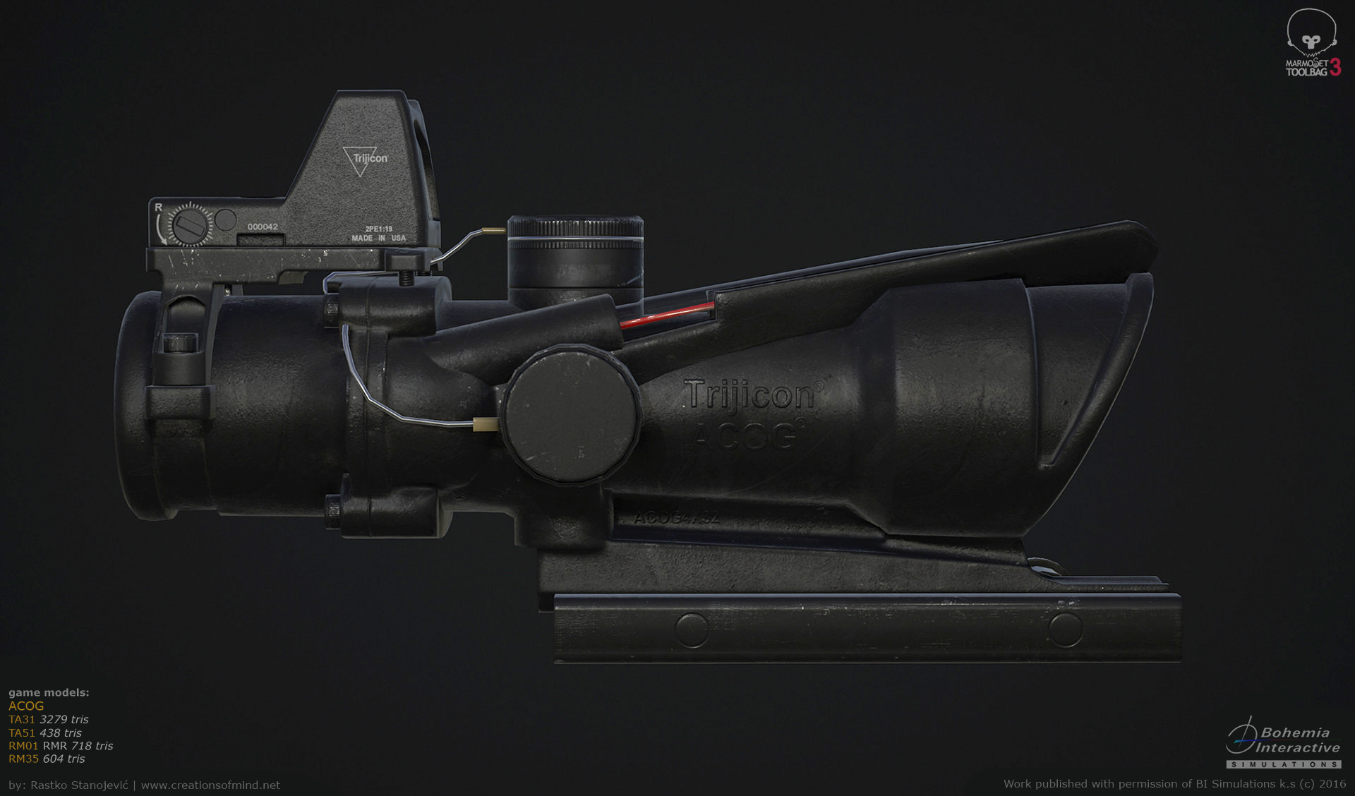 Rastko Stanojevic - Trijicon Acog (game models)