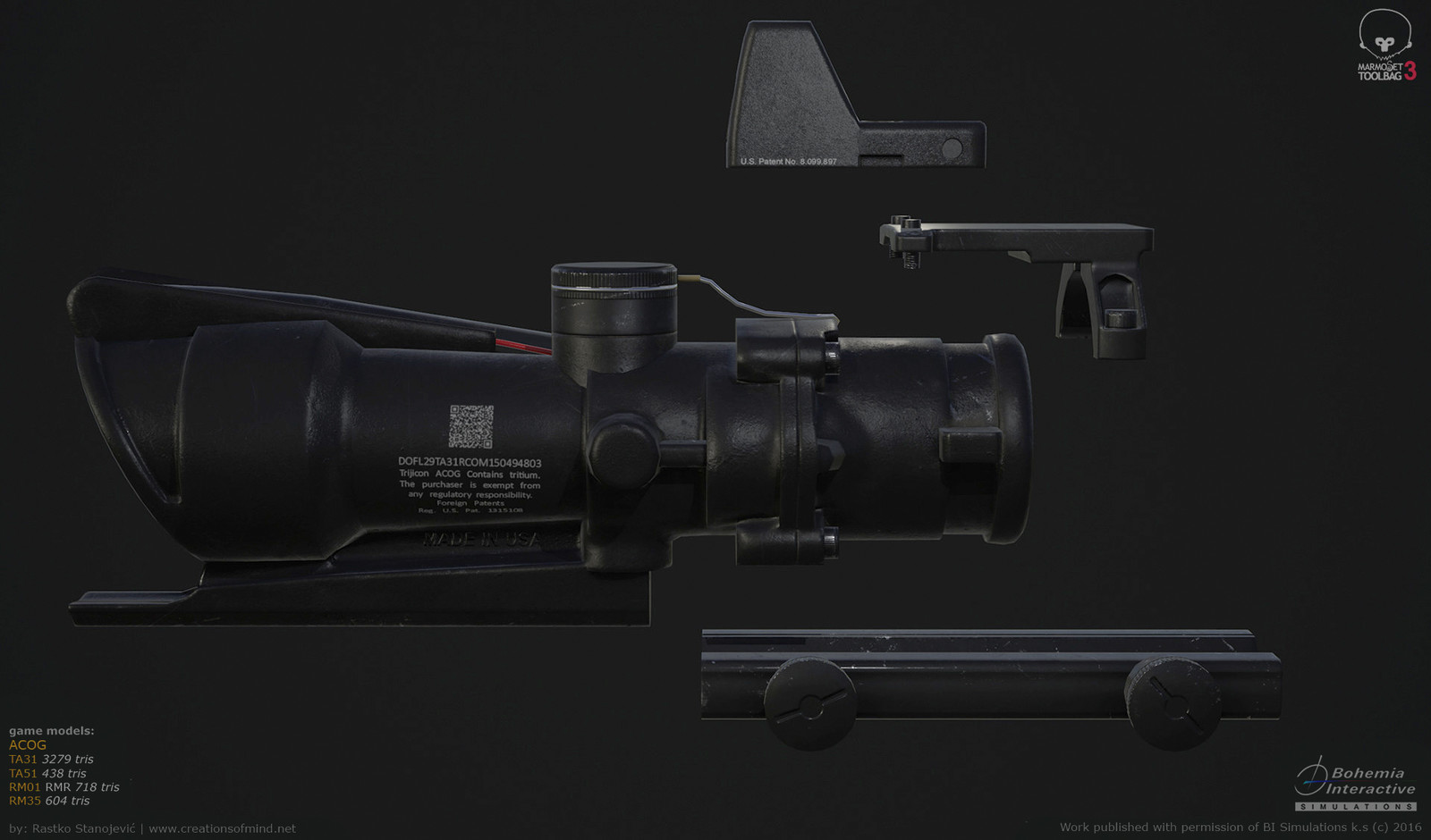 Rastko Stanojevic - Trijicon Acog (game models)