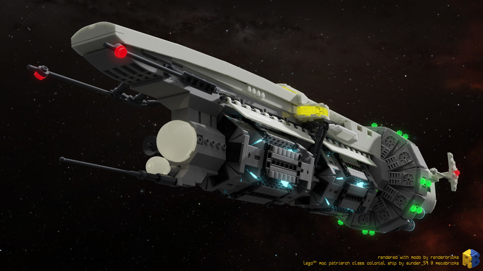 ArtStation - LEGO® Patriarch Class Colonial Ship by Sunder_59