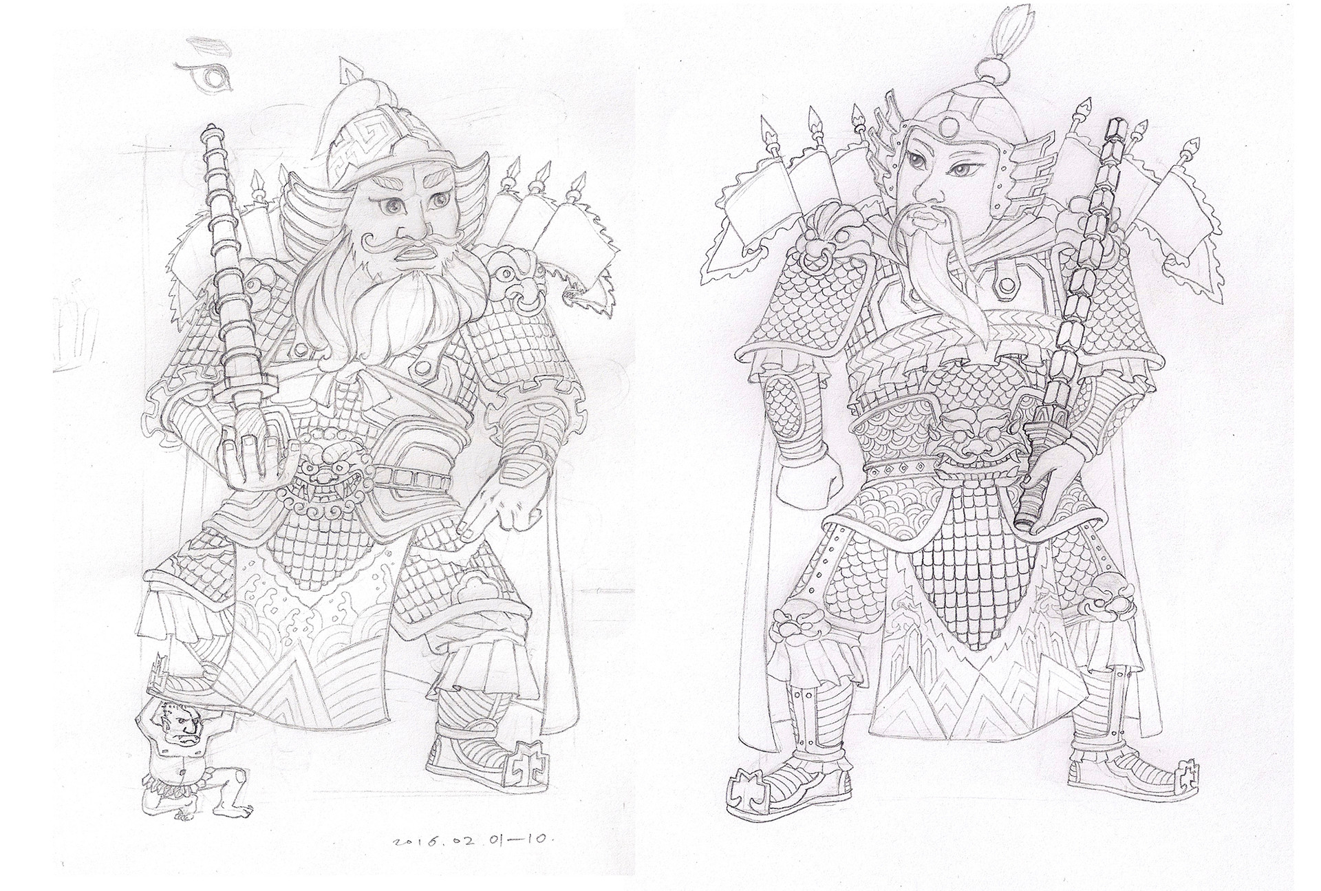 Kunpeng Wang - Chinese Door Gods (Menshen)
