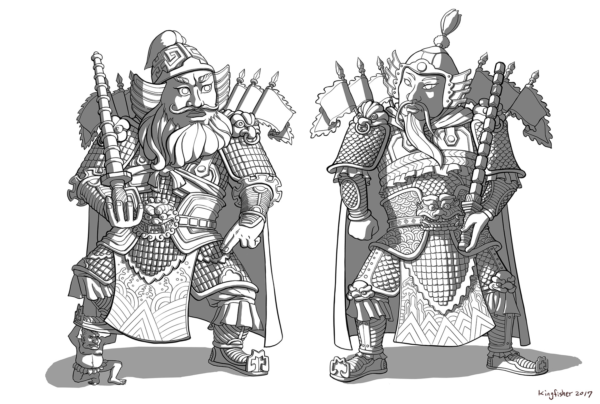 Kunpeng Wang - Chinese Door Gods (Menshen)