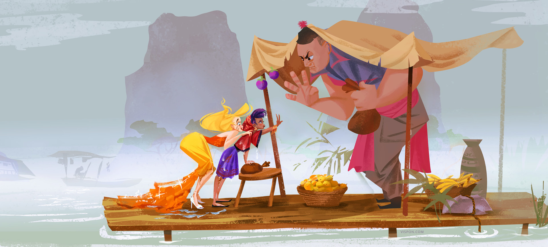 ArtStation - Haggling on Apples