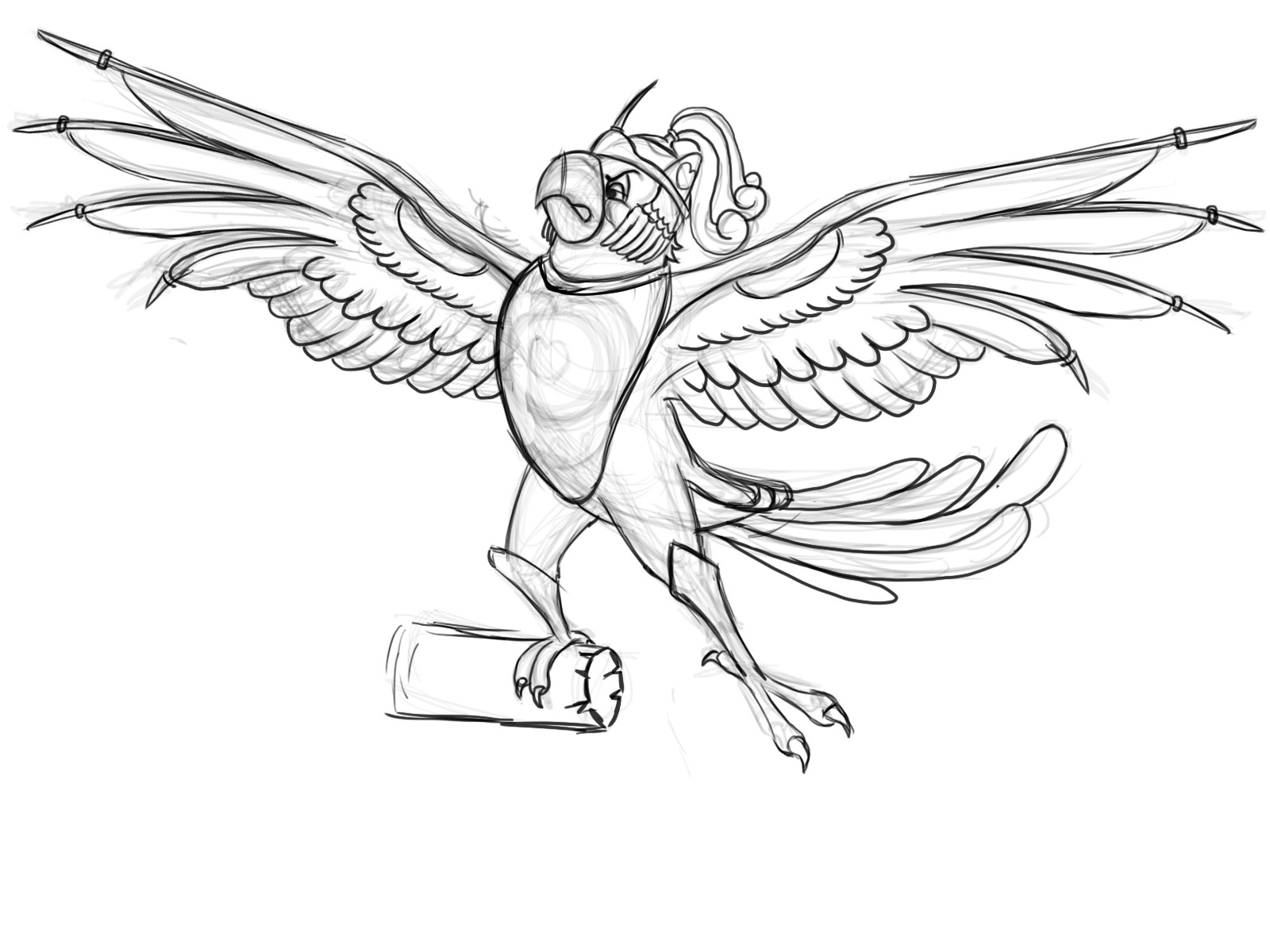 ArtStation - Warrior Parrot