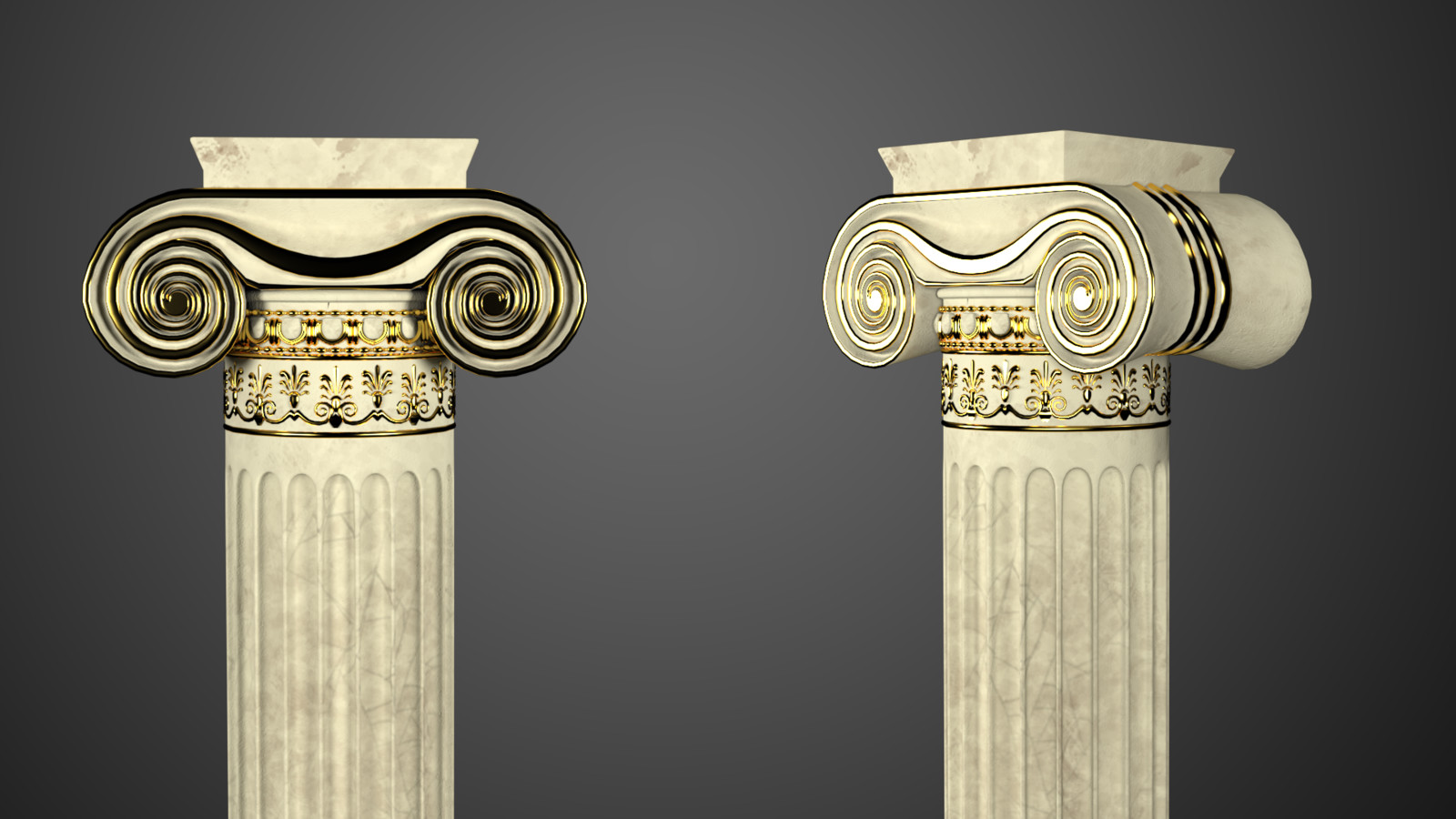 Michail Mavromatis - Greek Pillar High Poly