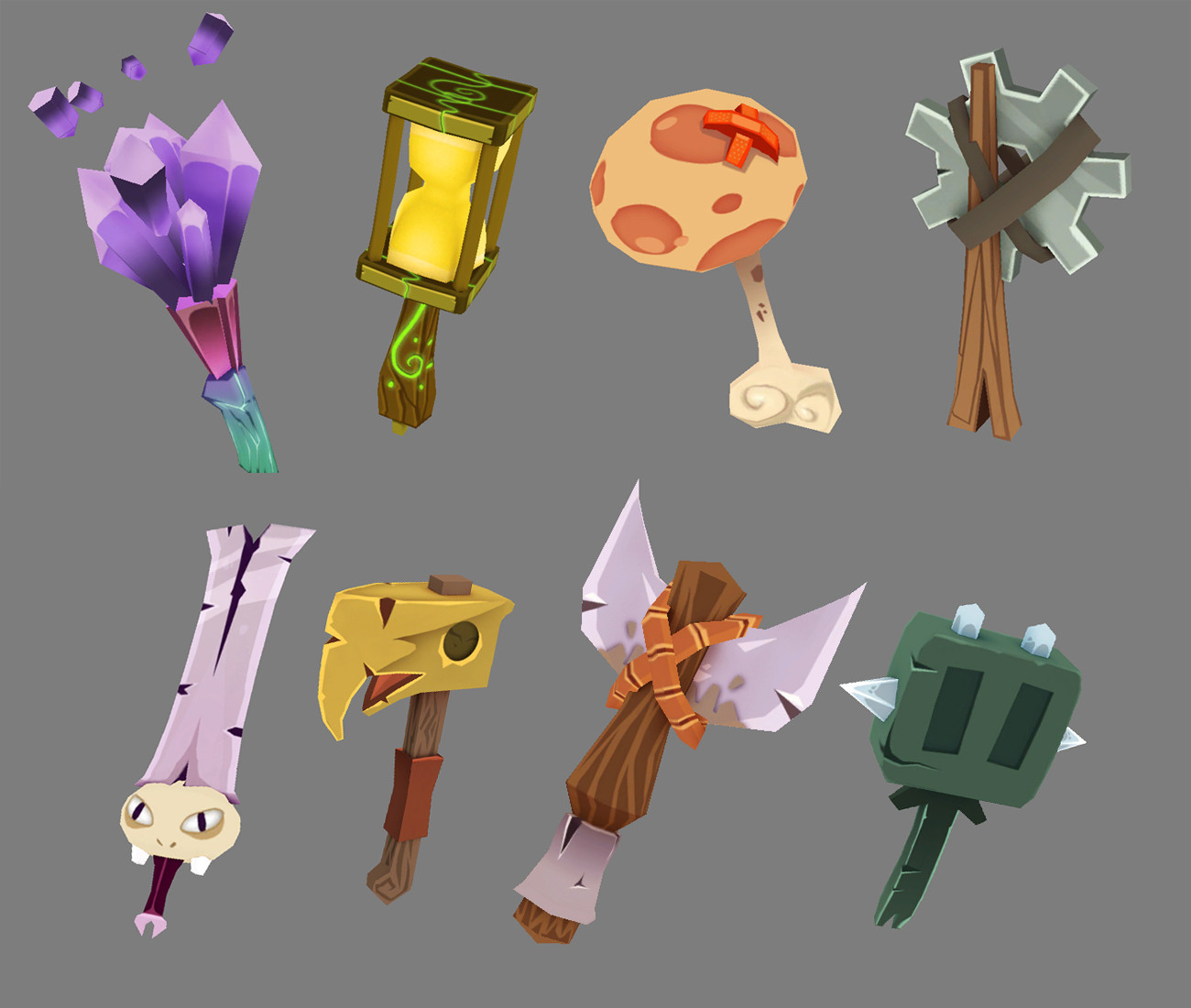 ArtStation - Slage - Weapons texturing & research