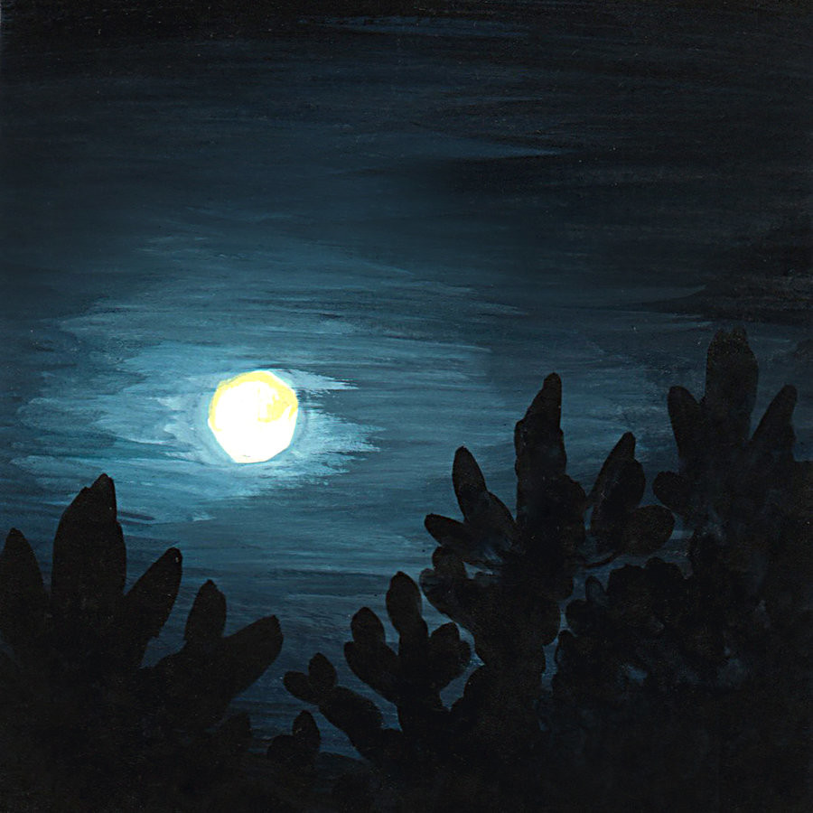 ELI - Moon Gouache Study