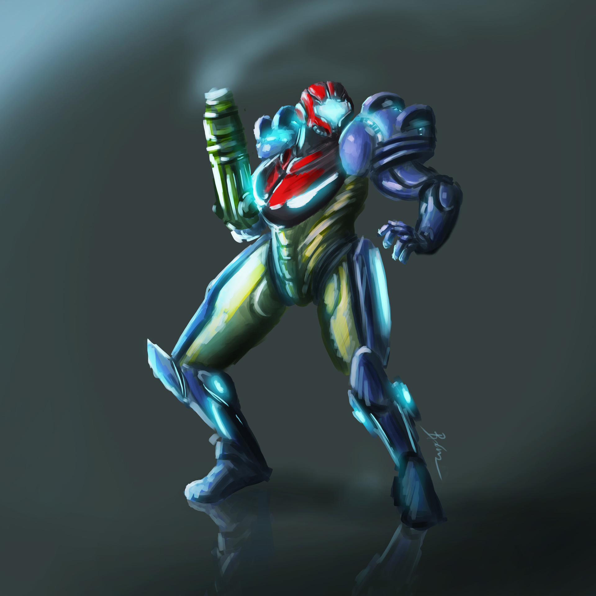 ArtStation - Gravity Suit Samus Fanart