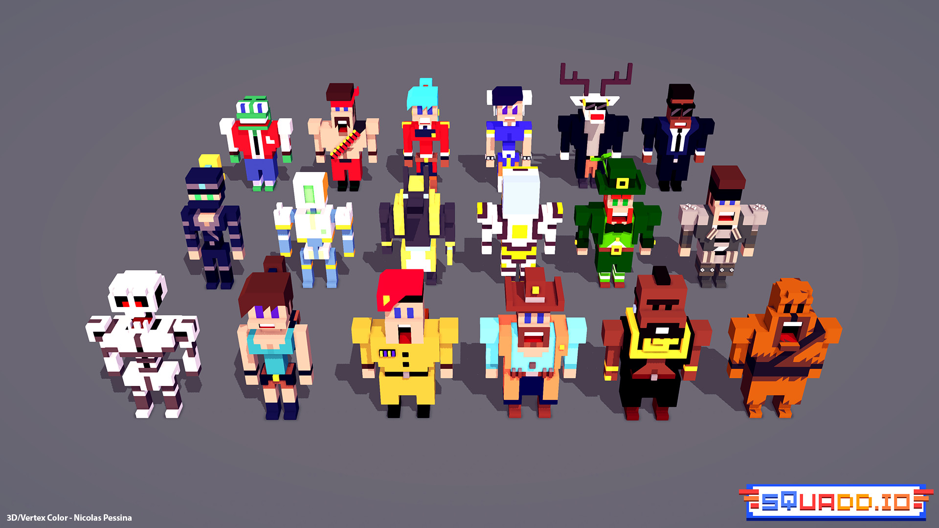 ArtStation - Squadd.io Weapons and Characters