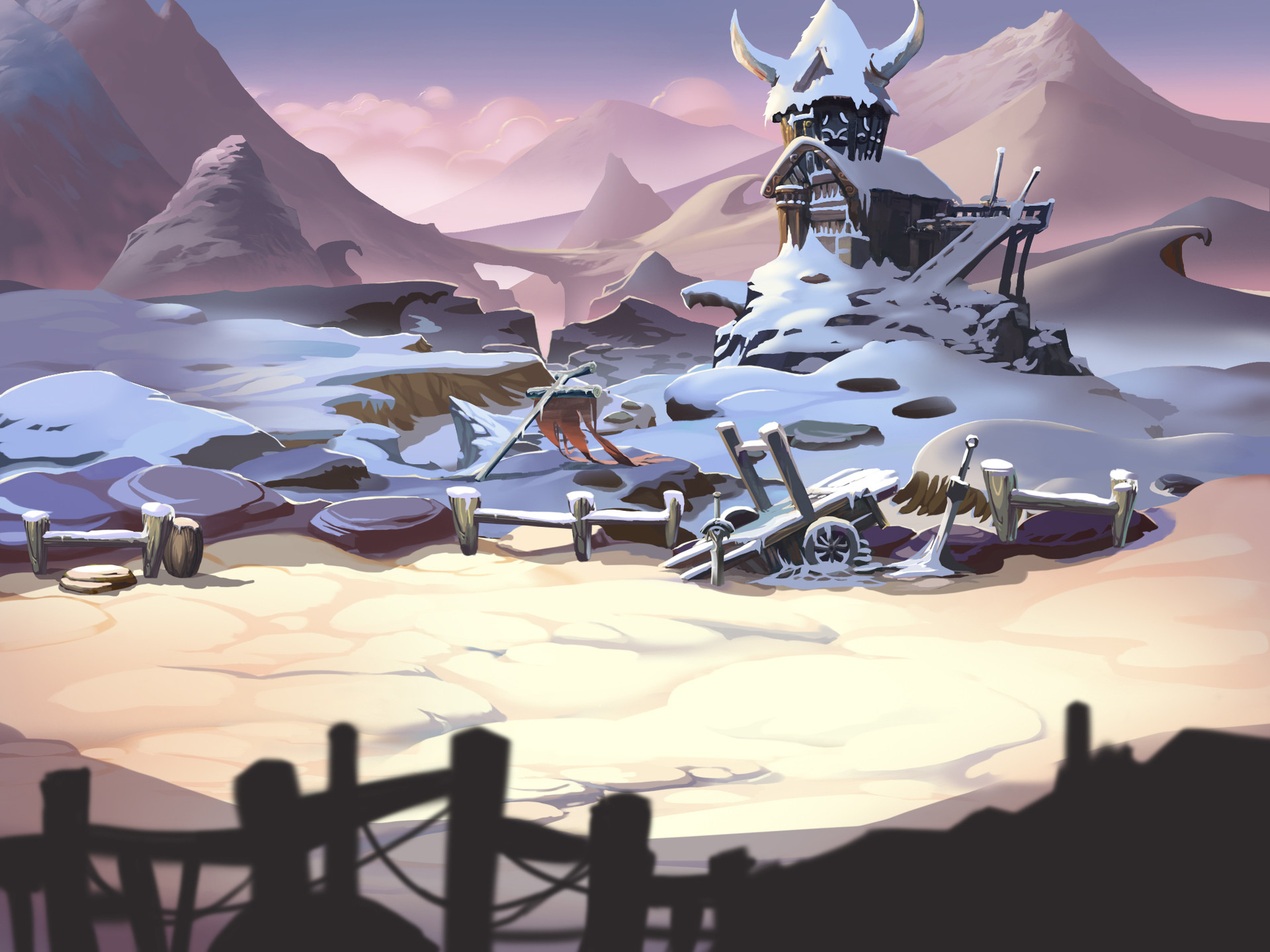 ArtStation - Snow town