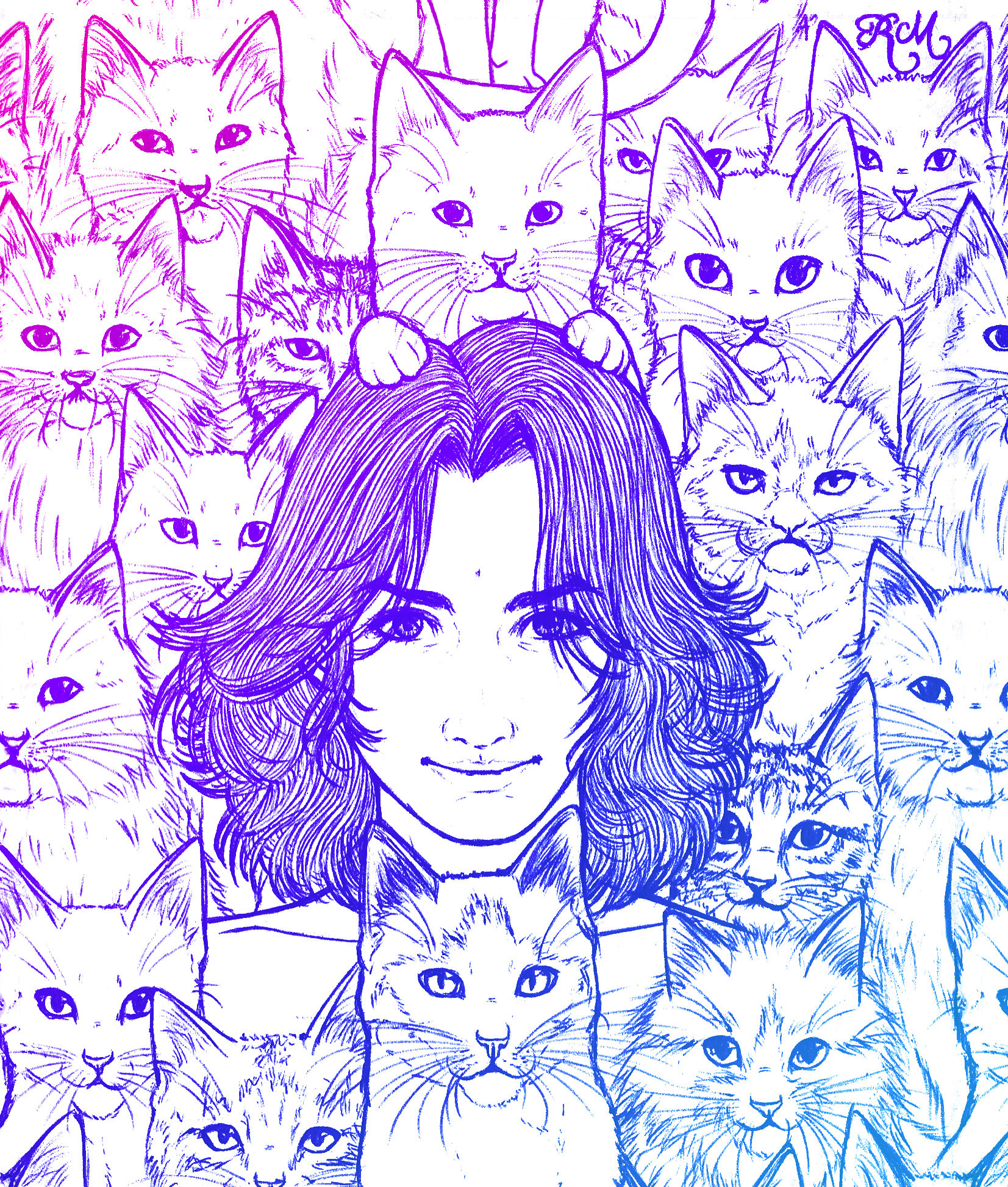 ArtStation - Cat Stereogram