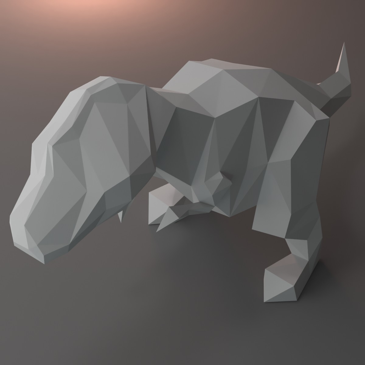 ArtStation - T-Rex (exploring low poly)