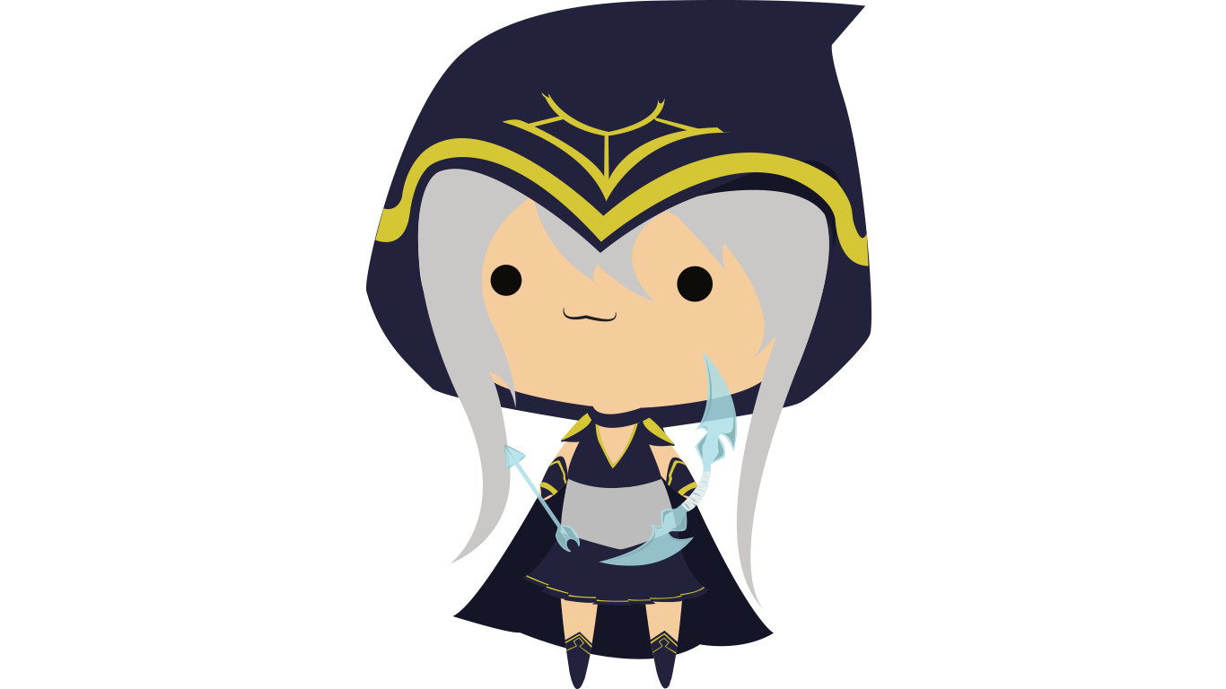 Ashe League Chibi League Of Legends Ashe FANART By Tantsuki On