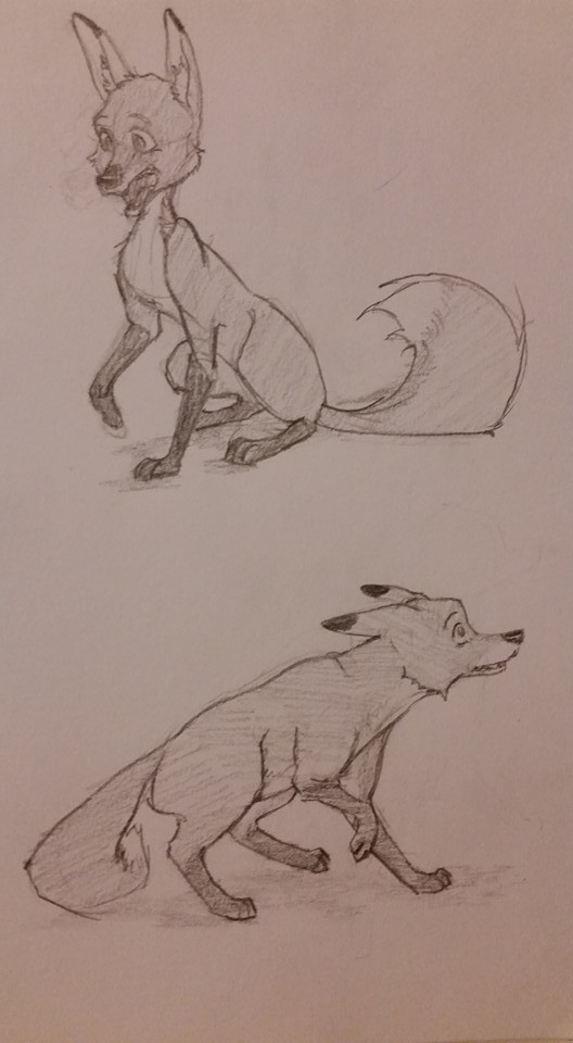 how to draw disney fox