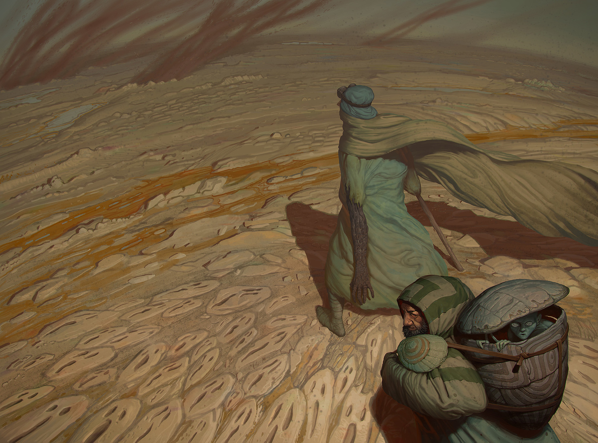 ArtStation - Through the ashen desert