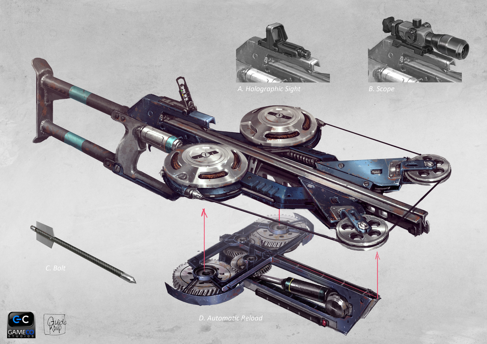 automatic reloading crossbows