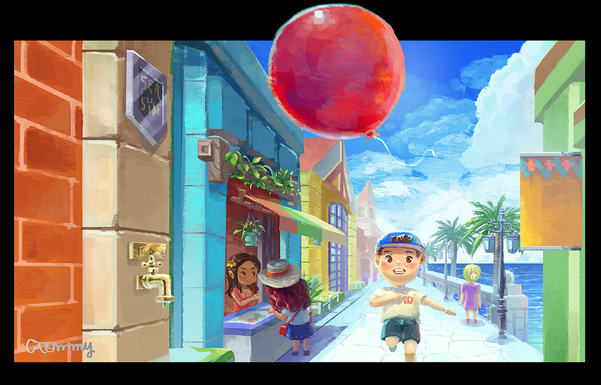 ArtStation - The Boy Chasing The Balloon.