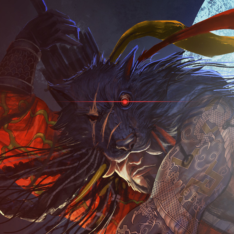 ArtStation - Hanzo The Black Wolf, Saad Irfan