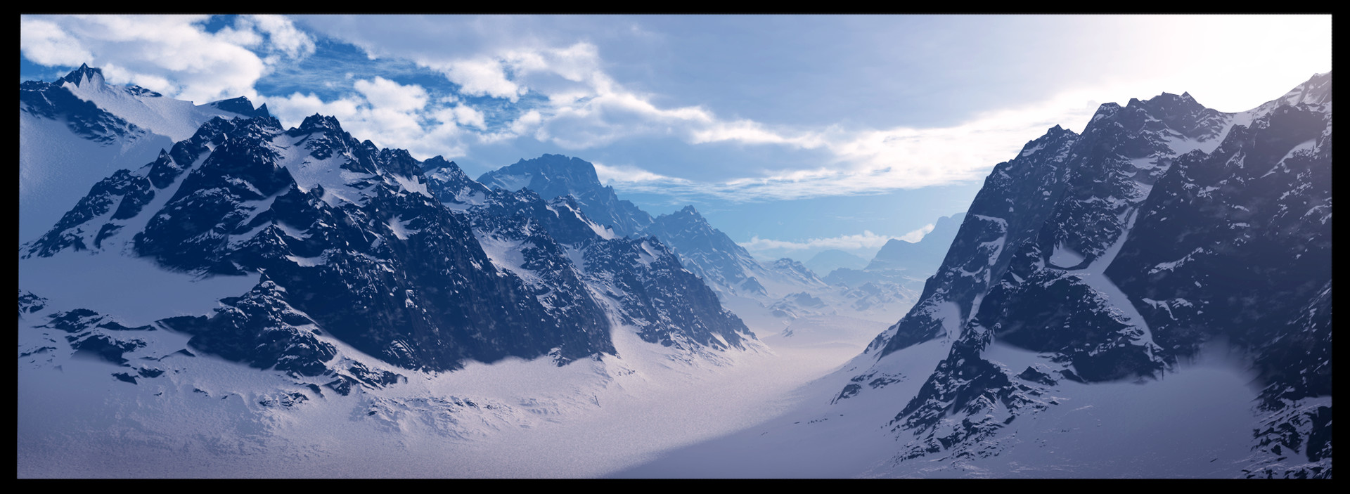 ArtStation - Snow mountain path