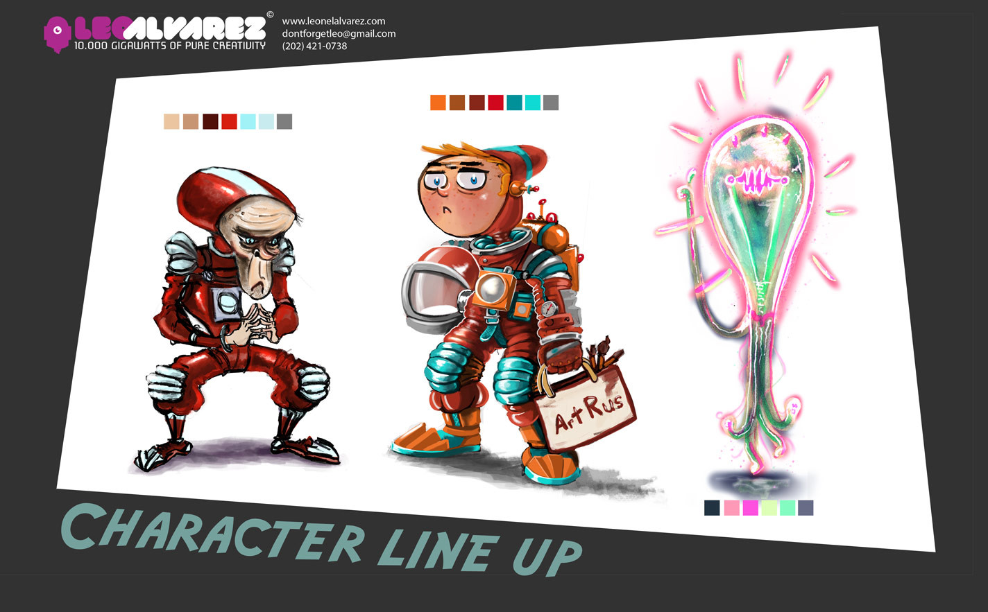 ArtStation - Character Line up and concept for animated short.