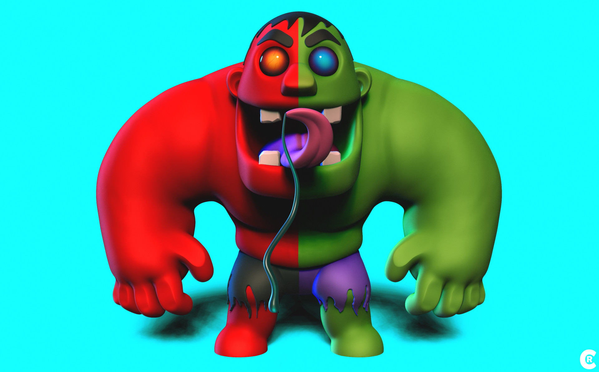 ArtStation - Zombie HULK!