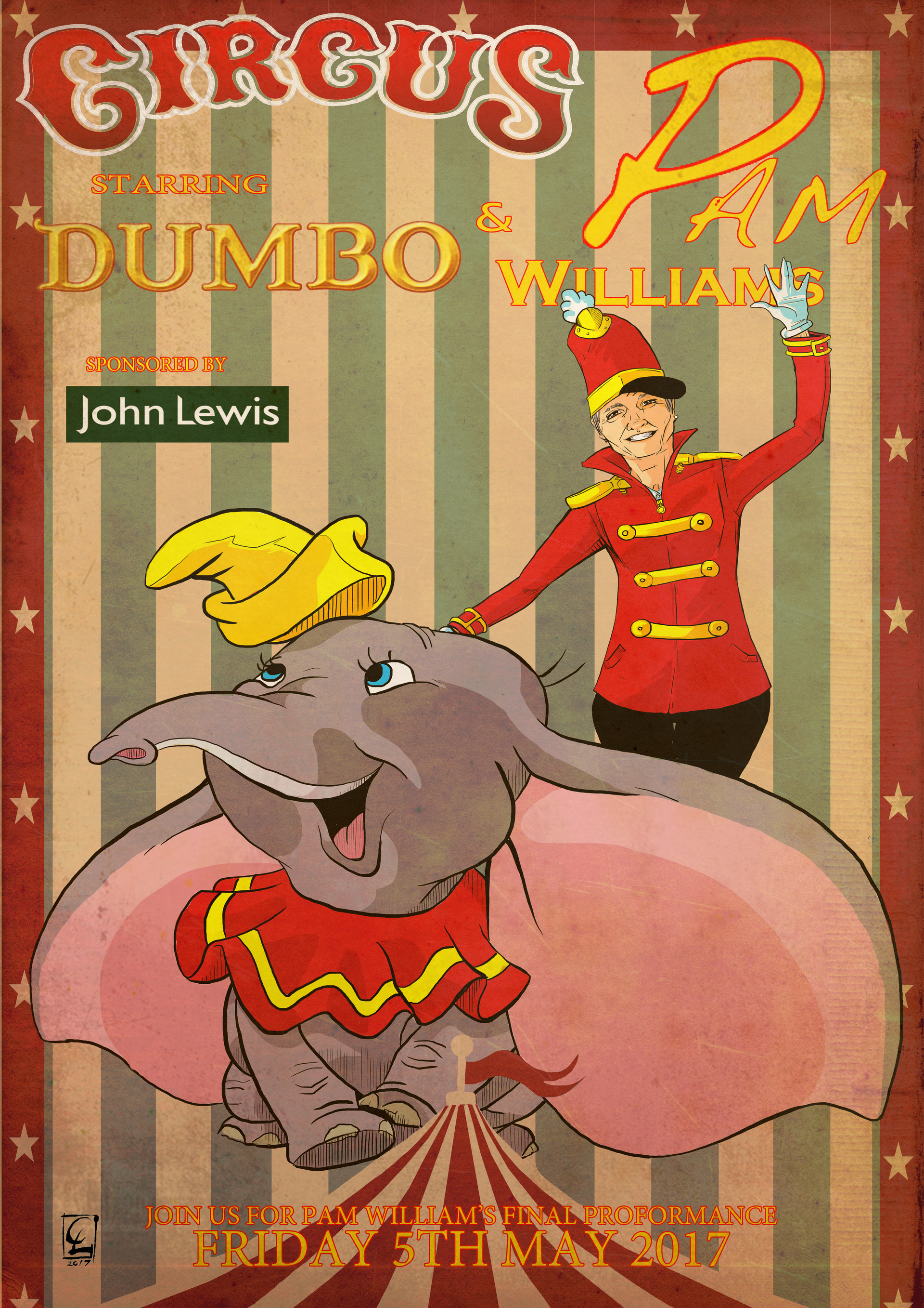 Callum Laird - Saying goodbye to the Boss, Dumbo style!!