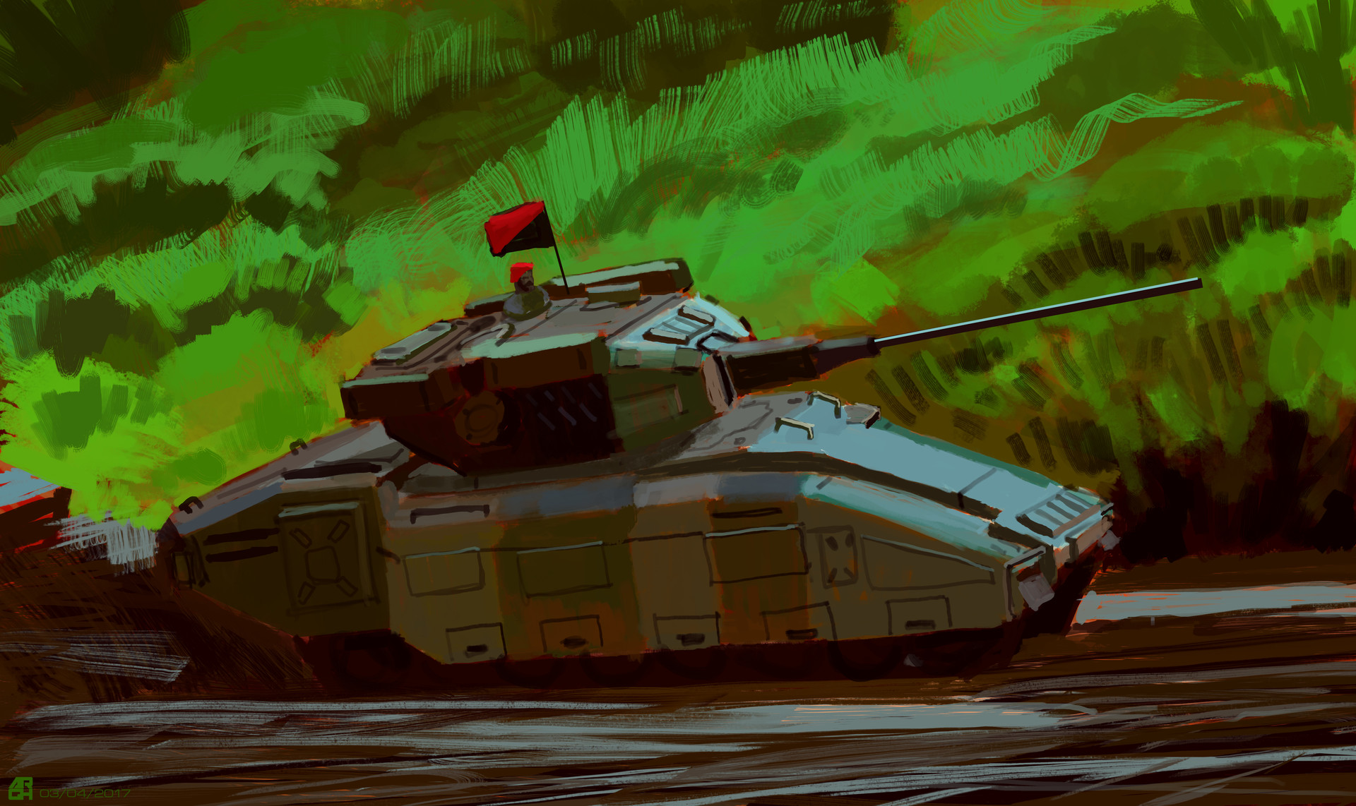 ArtStation - Tank Speedpaint 02
