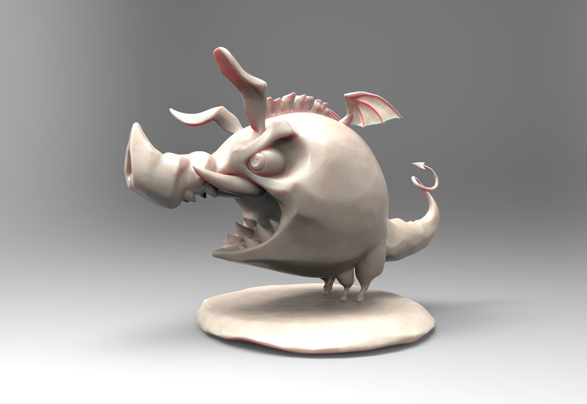 ArtStation - Dragon Pig (Speedsculpt)