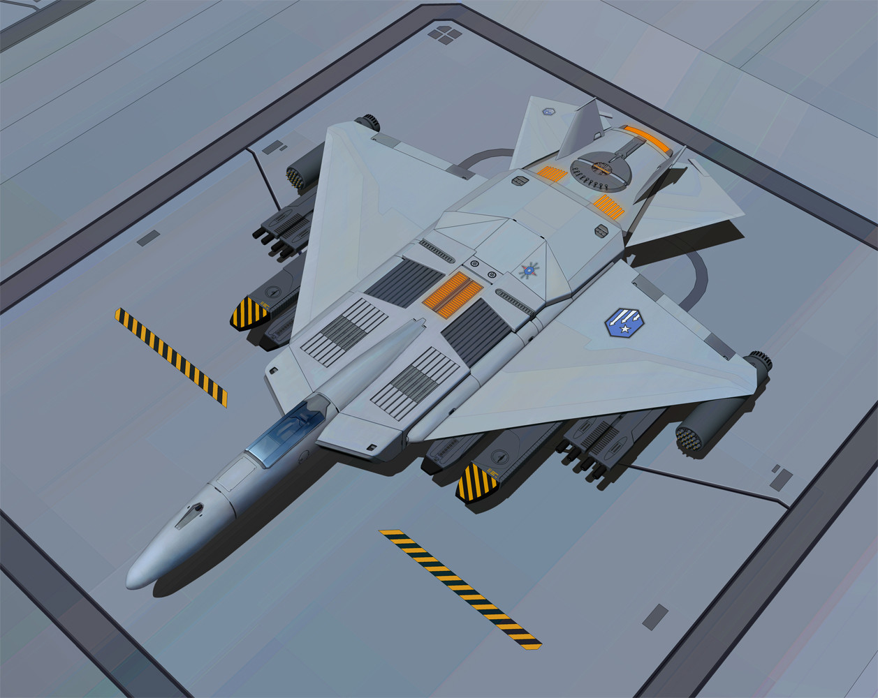 ArtStation - U.C.S. Interplanetary Assault Fighter (I.A.F.)