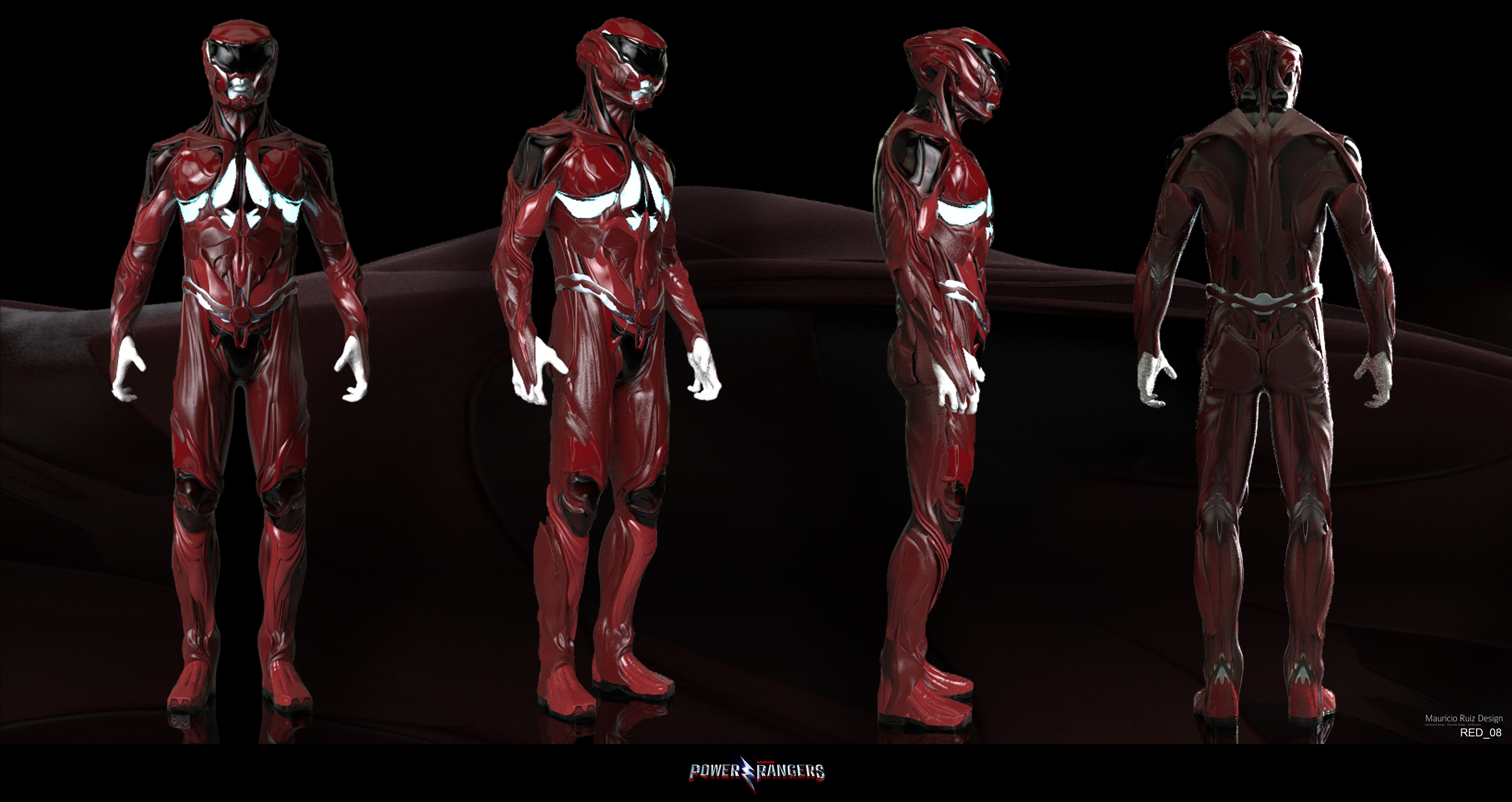 Mauricio Ruiz Design - Power Rangers - Suit Designs