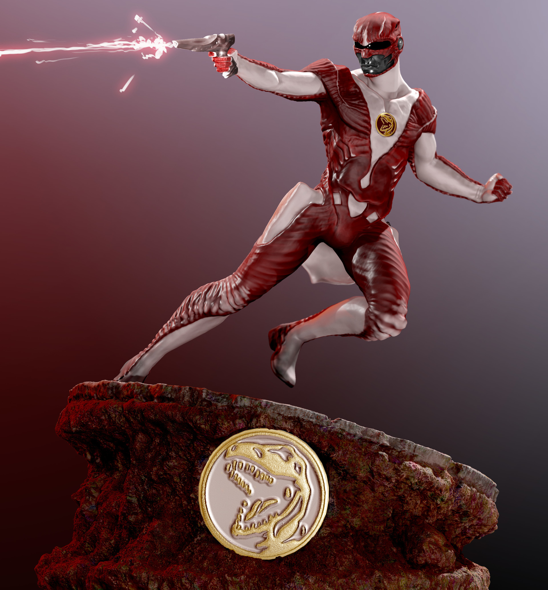 ArtStation - Red Ranger - Re-imagined
