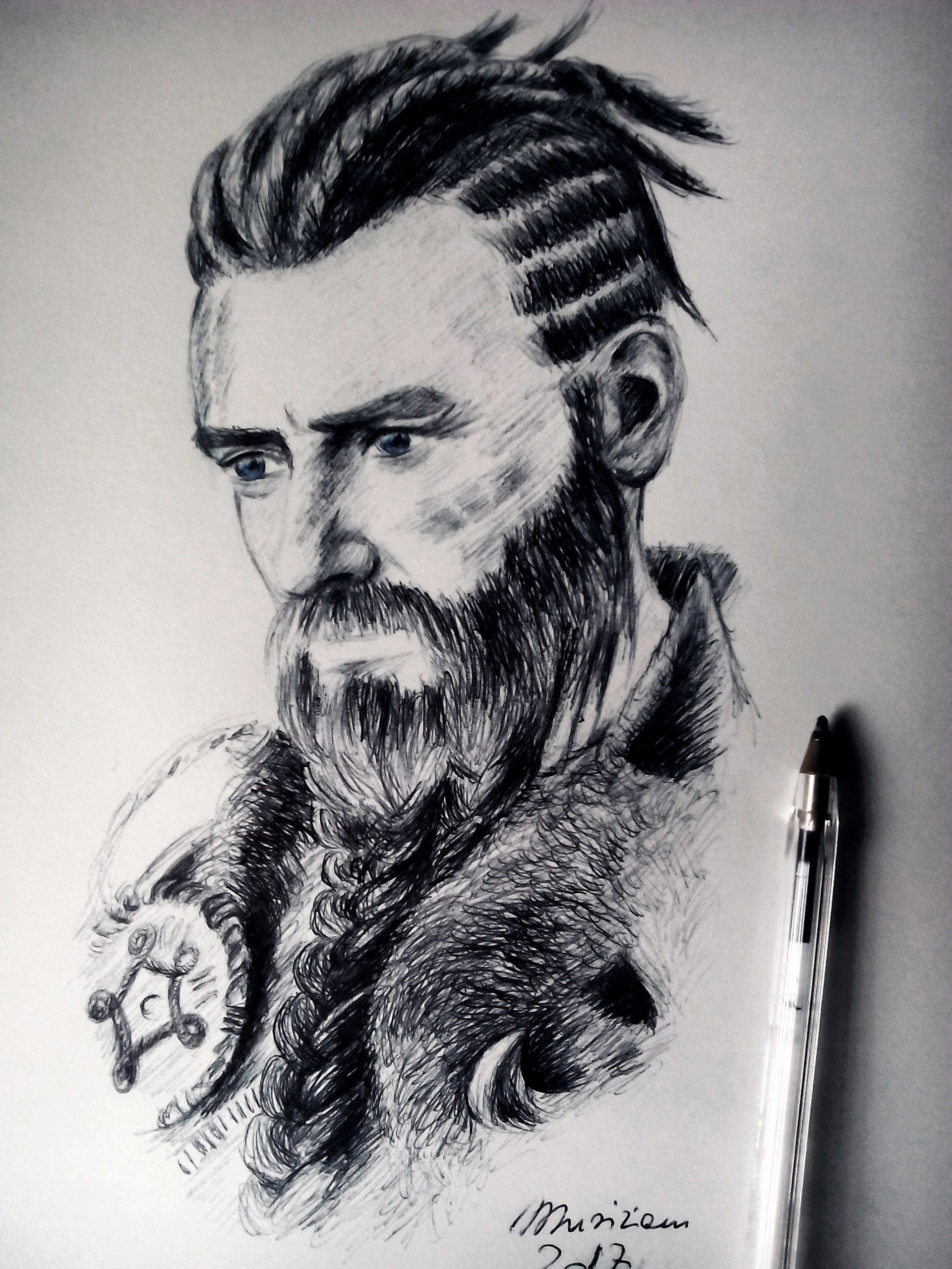 ArtStation - Rost - Horizon Zero Dawn - Ballpoint pen