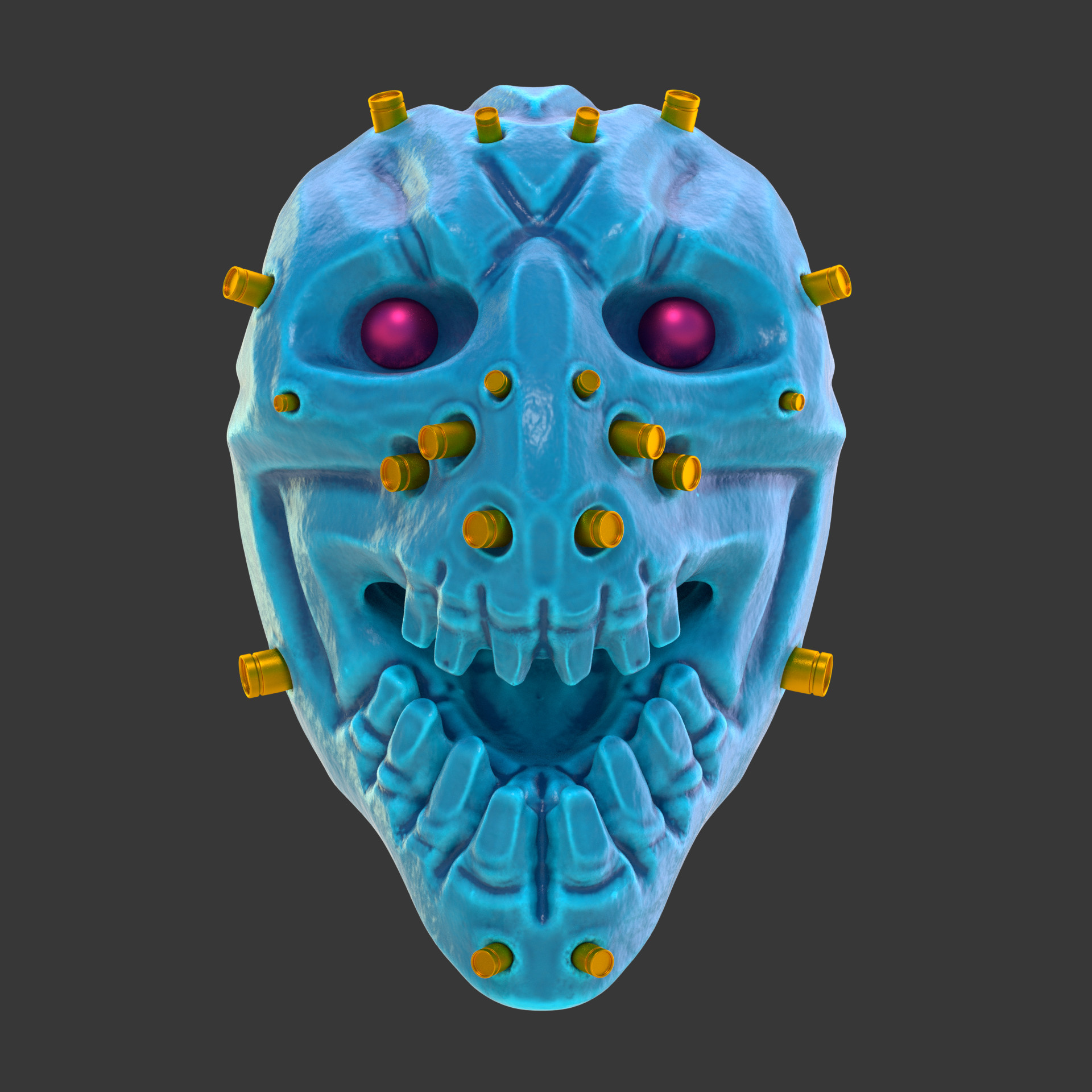 ArtStation - Blue Skull