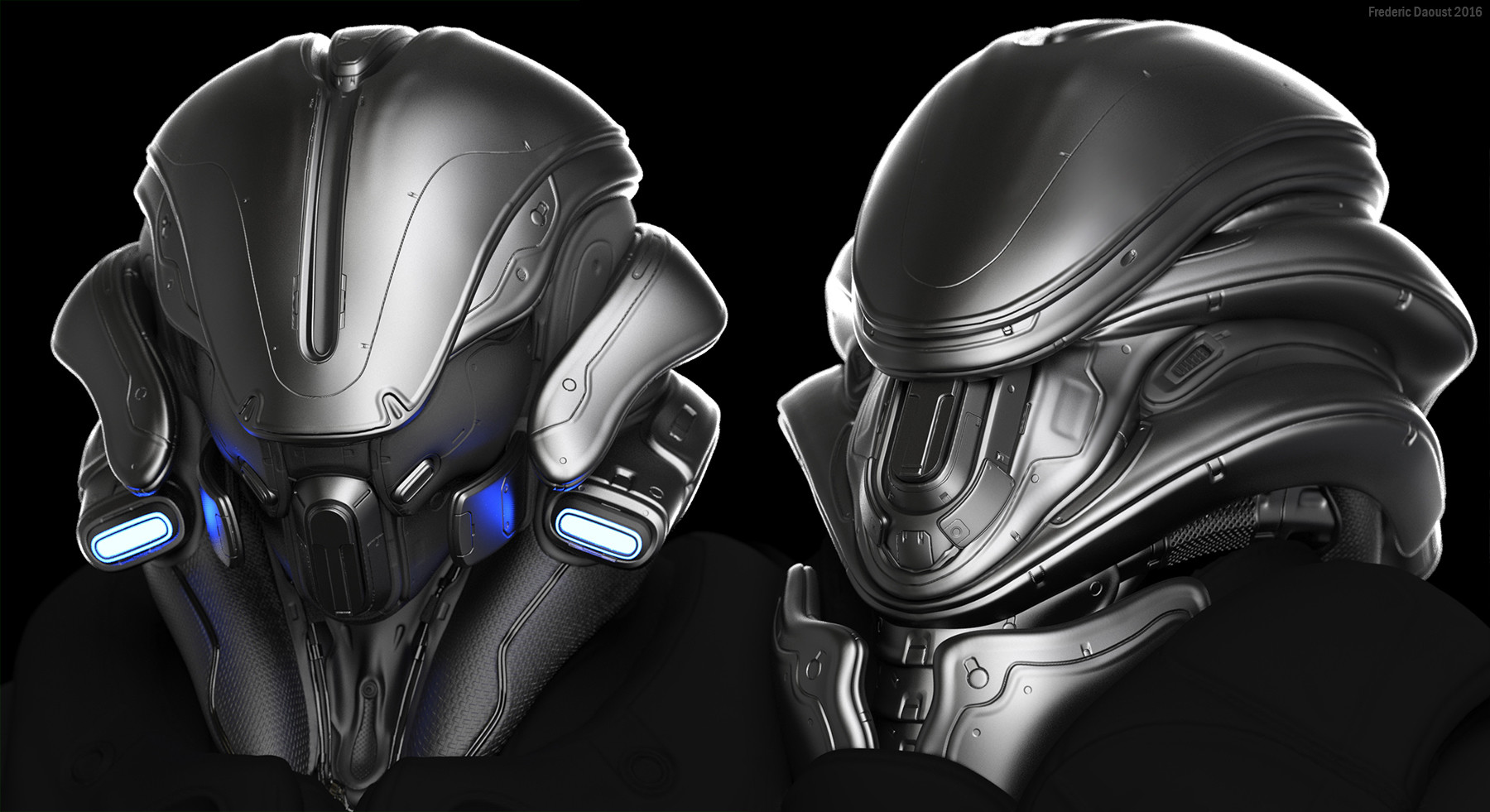Frederic Daoust - Mass Effect: ANDROMEDA Angara Helm and padding armor ...