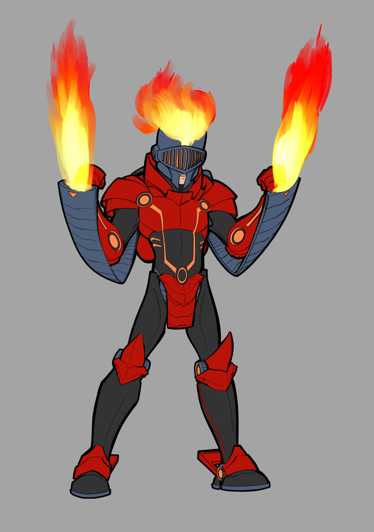 fire man mega man