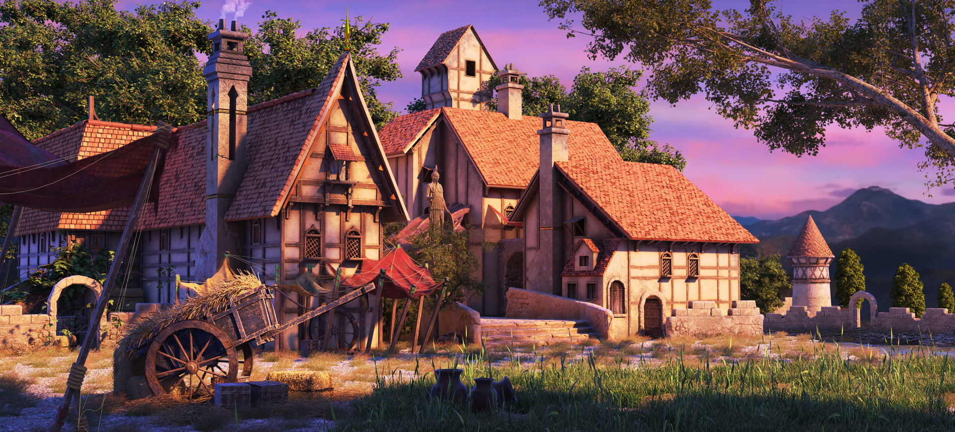 ArtStation - shine village