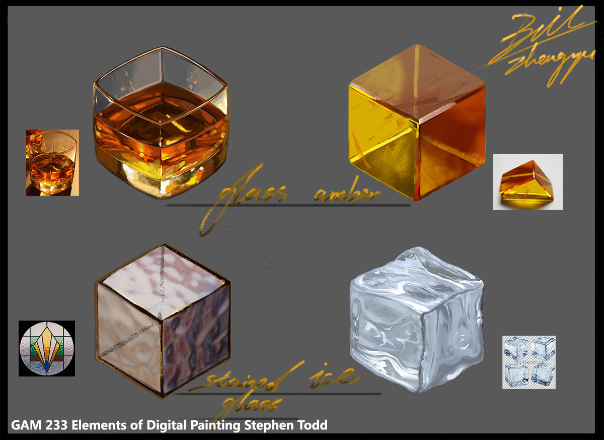 ArtStation - Texture Cube Study