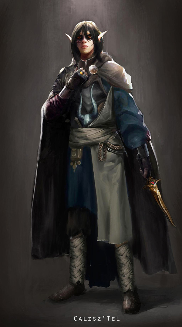 ArtStation - Calzsz'tel the dark elf