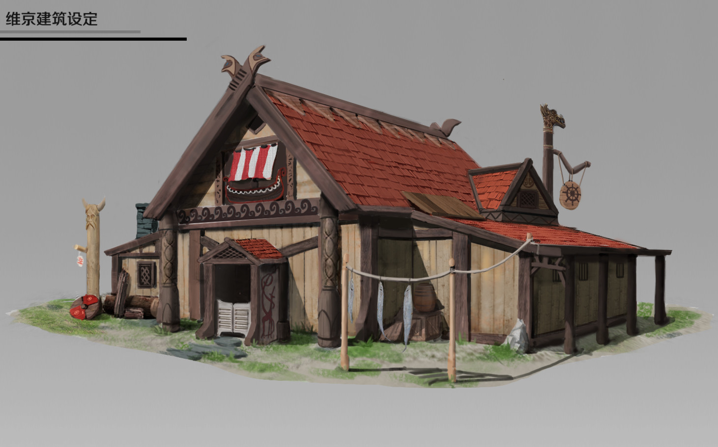 ArtStation - Viking buildings