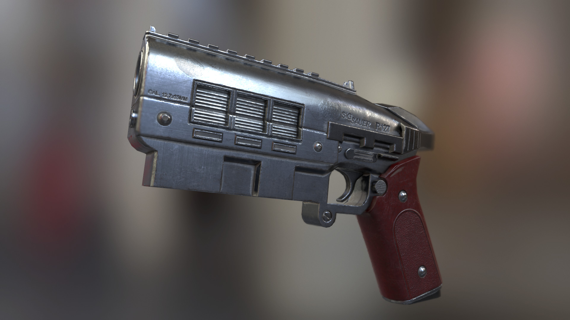 ArtStation - 12.7mm Pistol (FNV Remake)
